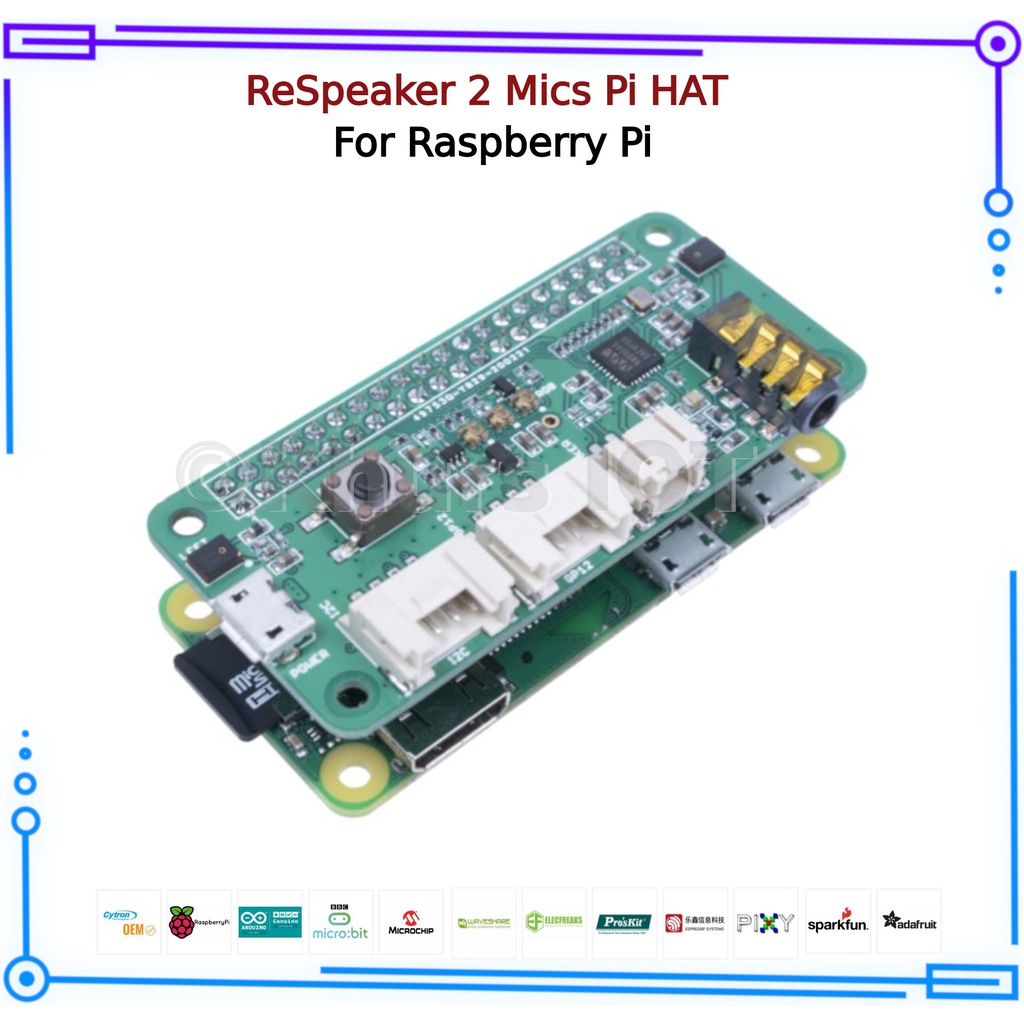 Jual ReSpeaker 2 Mics Pi HAT For Raspberry Pi | Shopee Indonesia
