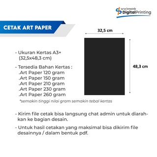 Jual Cetak Kertas A3+ (CUSTOM) Cetak Kertas - Poster - Brosur - Flyer ...