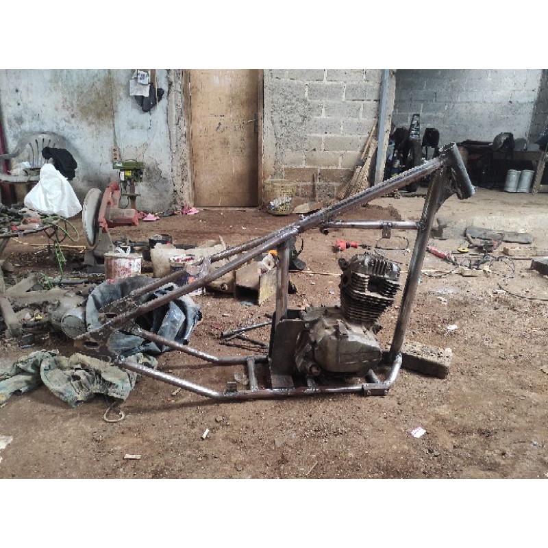 Jual frame/rangka Chopper pnp gl cb tiger megapro mesin honda berdiri ...