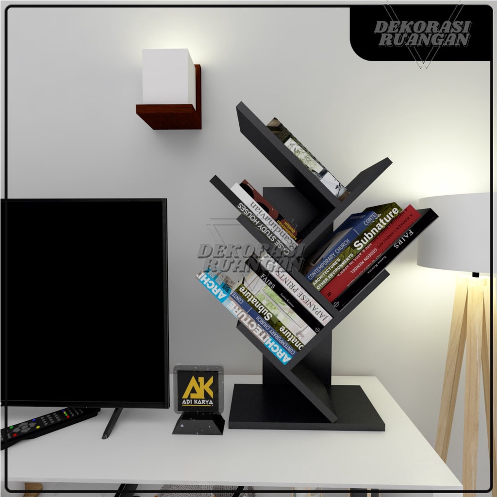 Jual Rak Buku Portable Kayu Kuat Kokoh Kotak Buku Mini Rak Serbaguna ...