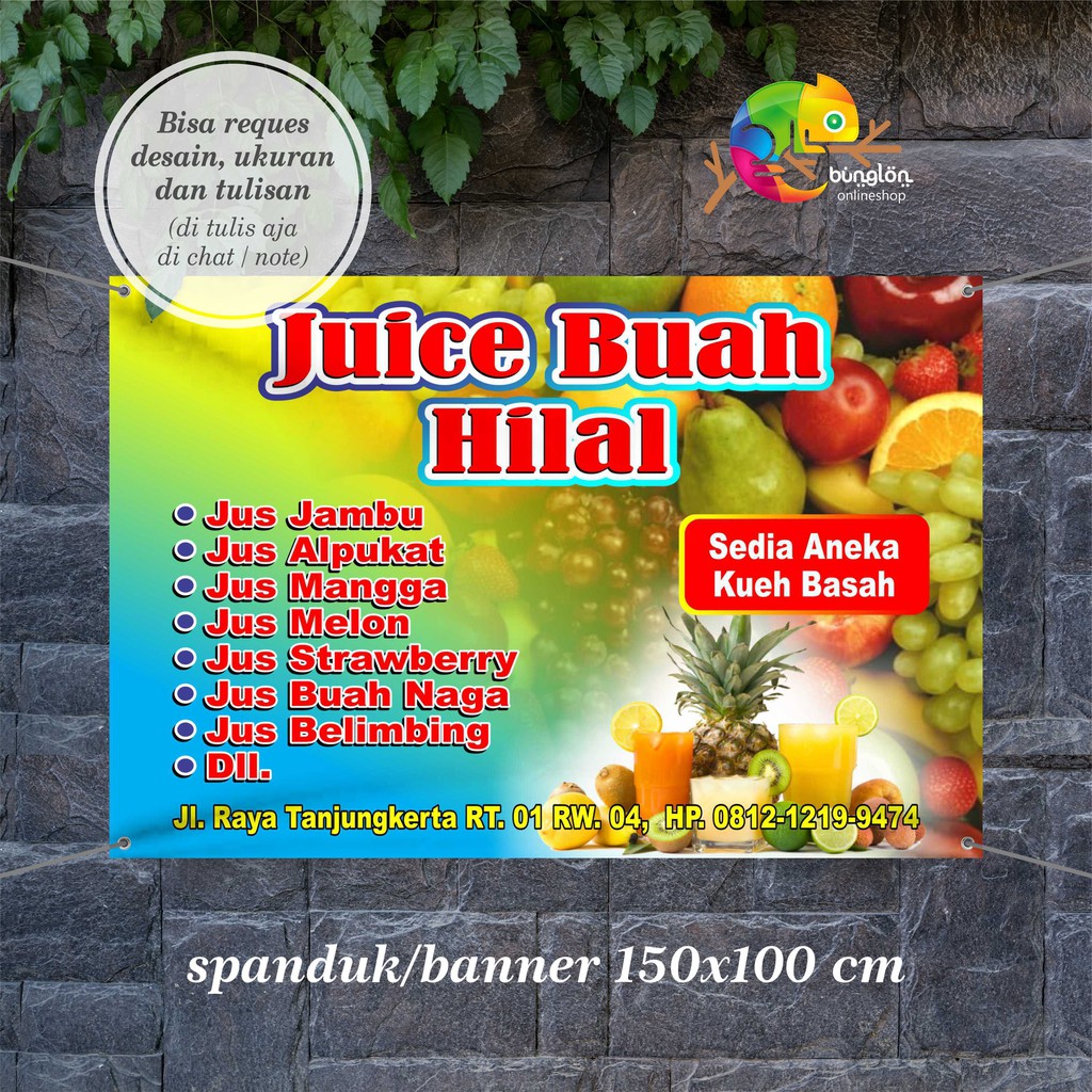 Jual Spanduk, Banner Jus Buah | Shopee Indonesia