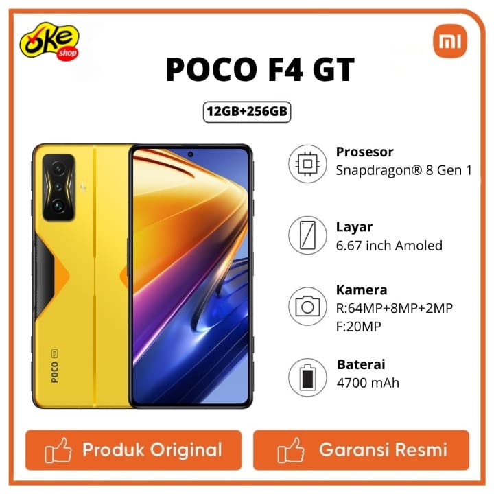 Jual Xiaomi Poco F4 GT Smartphone (12GB / 256GB) Garansi Resmi | Shopee Indonesia