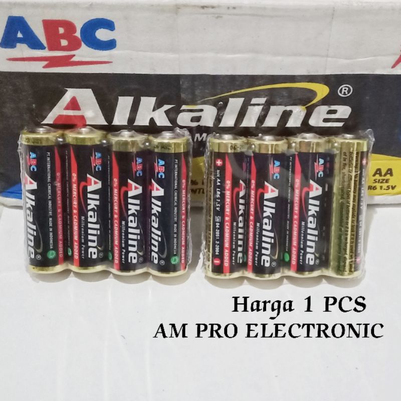Jual Baterai ABC Alkaline AA 1.5V Batterai A2 Batre Jam Dinding ...