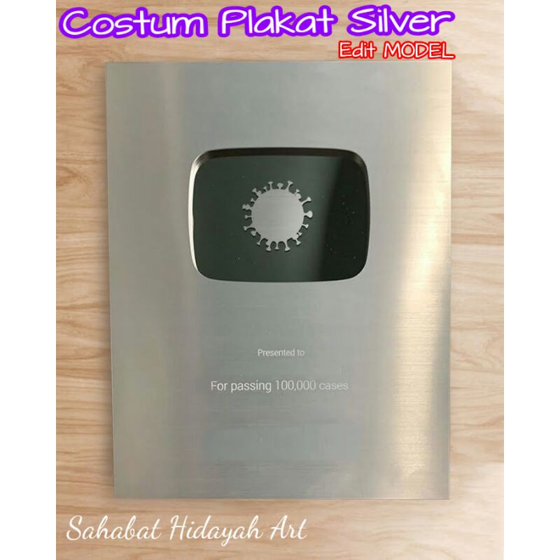 Jual Kostum Penghargaan silver dan gold COSTUM BODY PLAY BUTTON YOUTUBE ...