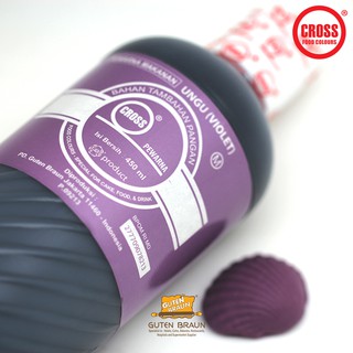 Jual CROSS Pewarna makanan VIOLET 450ml ( CROSS liquid icing ) | Shopee ...