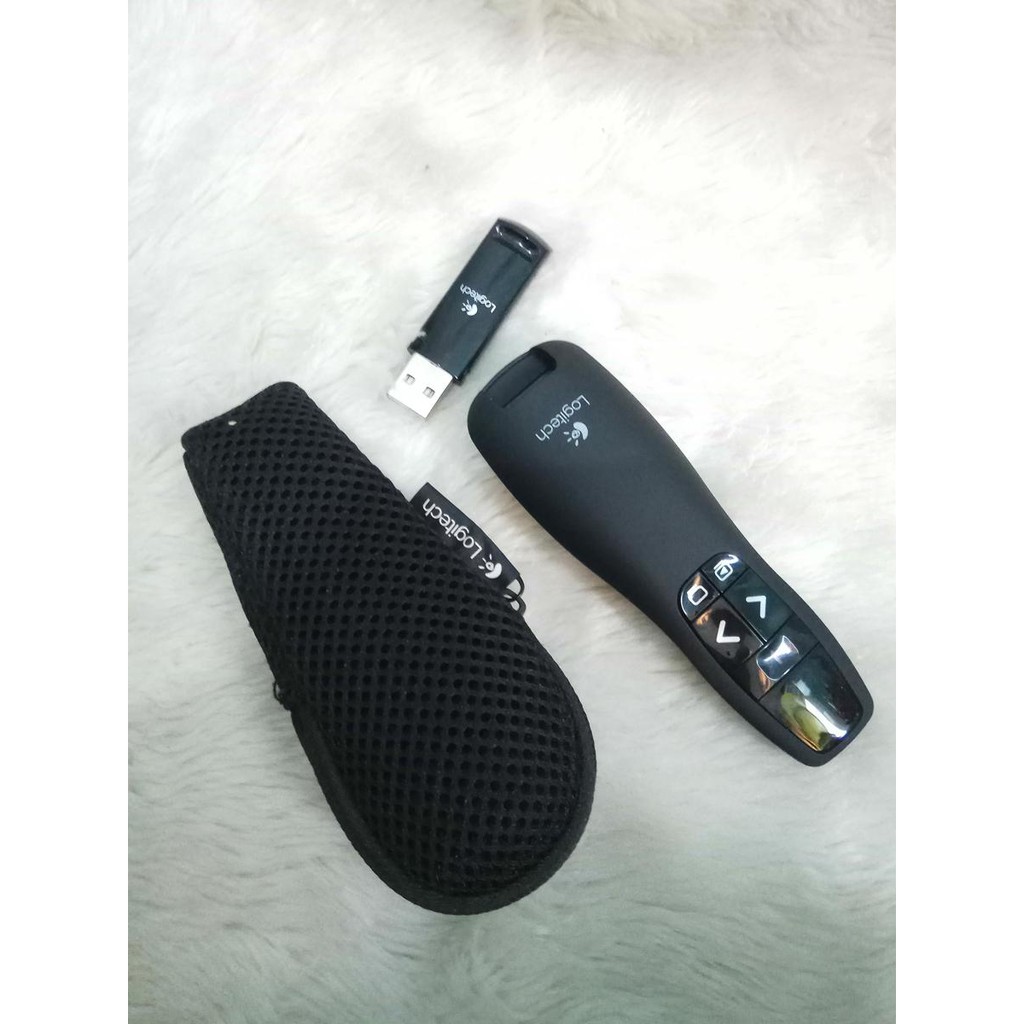 Jual Logitech Wireless Presenter R400 pointer clicker Original | Shopee ...
