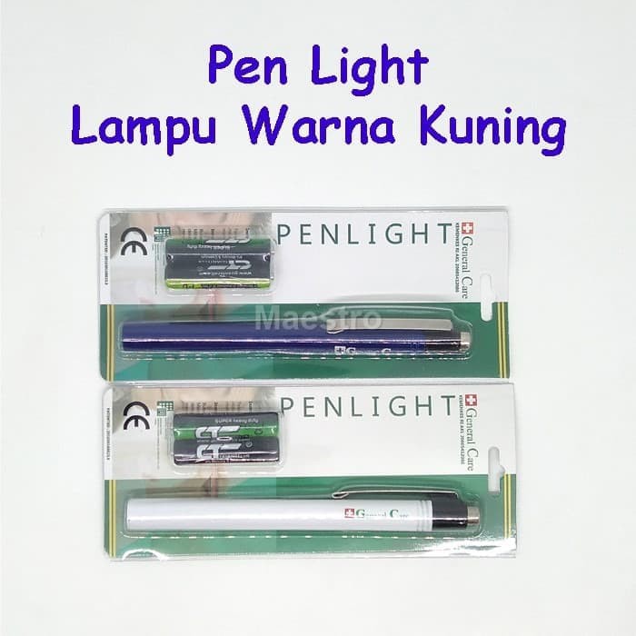 Jual Lampu Pen Penlight Pen Light GC Halogen Cahaya Kuning General Care ...