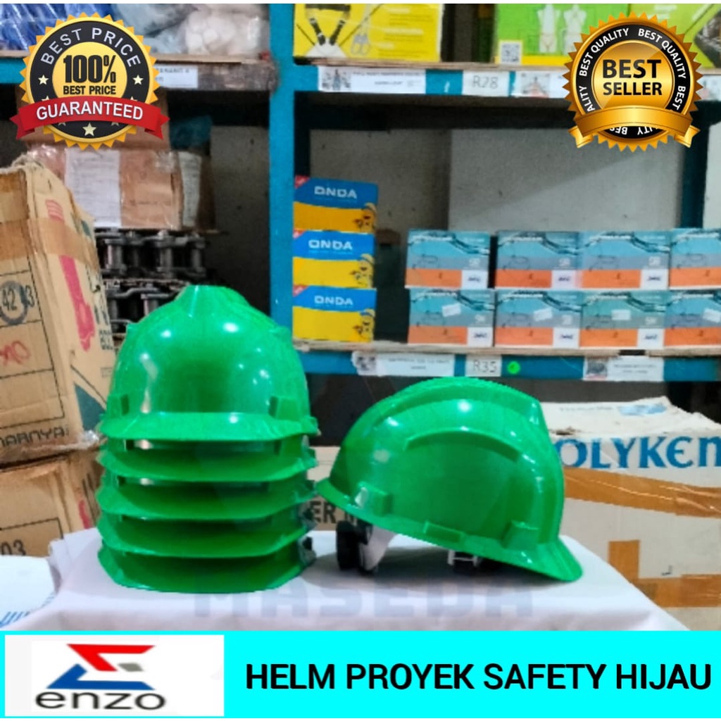 Jual HELM SAFETY PROYEK WARNA HIJAU MERK ENZO ORIGINAL | Shopee Indonesia