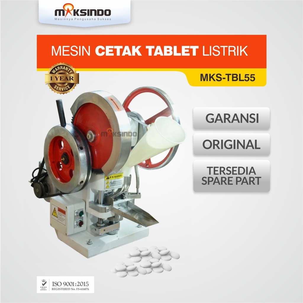 Jual Mesin Cetak Tablet Listrik MKS-TBL55 Indonesia|Shopee Indonesia