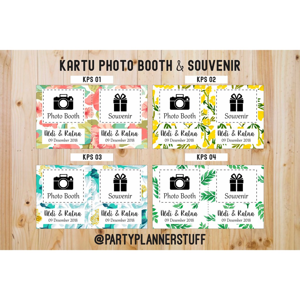 Jual kartu photobooth tag souvenir kupon tukar sovenir kartu foto kartu ...