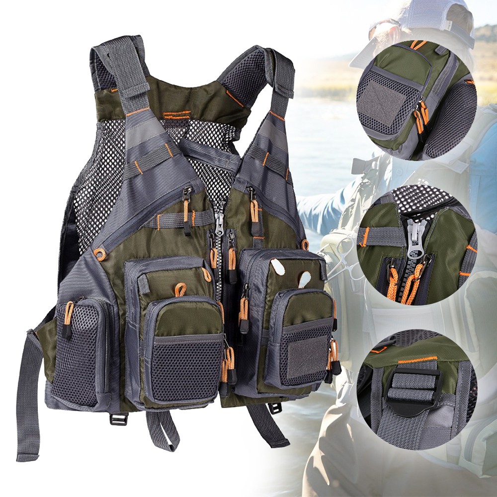 Jual Rompi Mancing / Life Jacket Fishing / Life Vest Fishing | Shopee ...