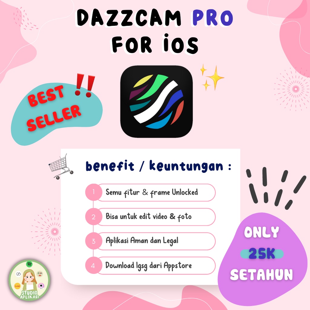 Jual [iOS ONLY] DAZZCAM LIFETIME APLIKASI APP EDITOR FULLPACK PRO PREMIUM LEGAL PREMIUM | Shopee ...