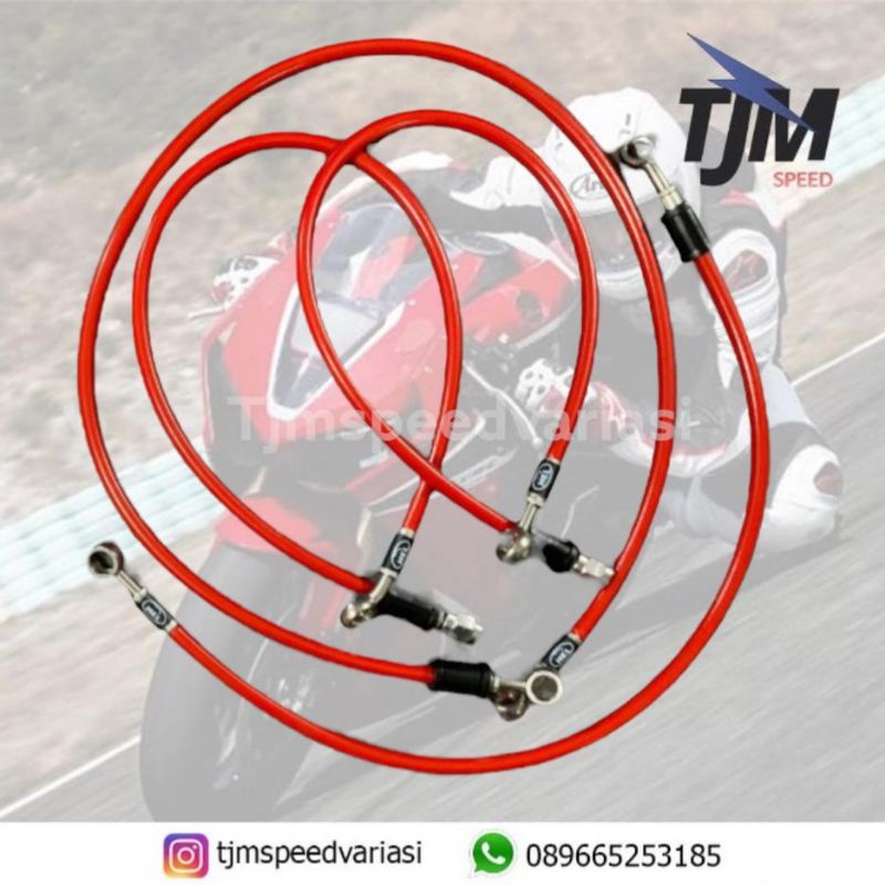 Jual Selang Rem Hel CBR250RR ABS Front (2 selang master ke box abs + box abs ke kaliper ...