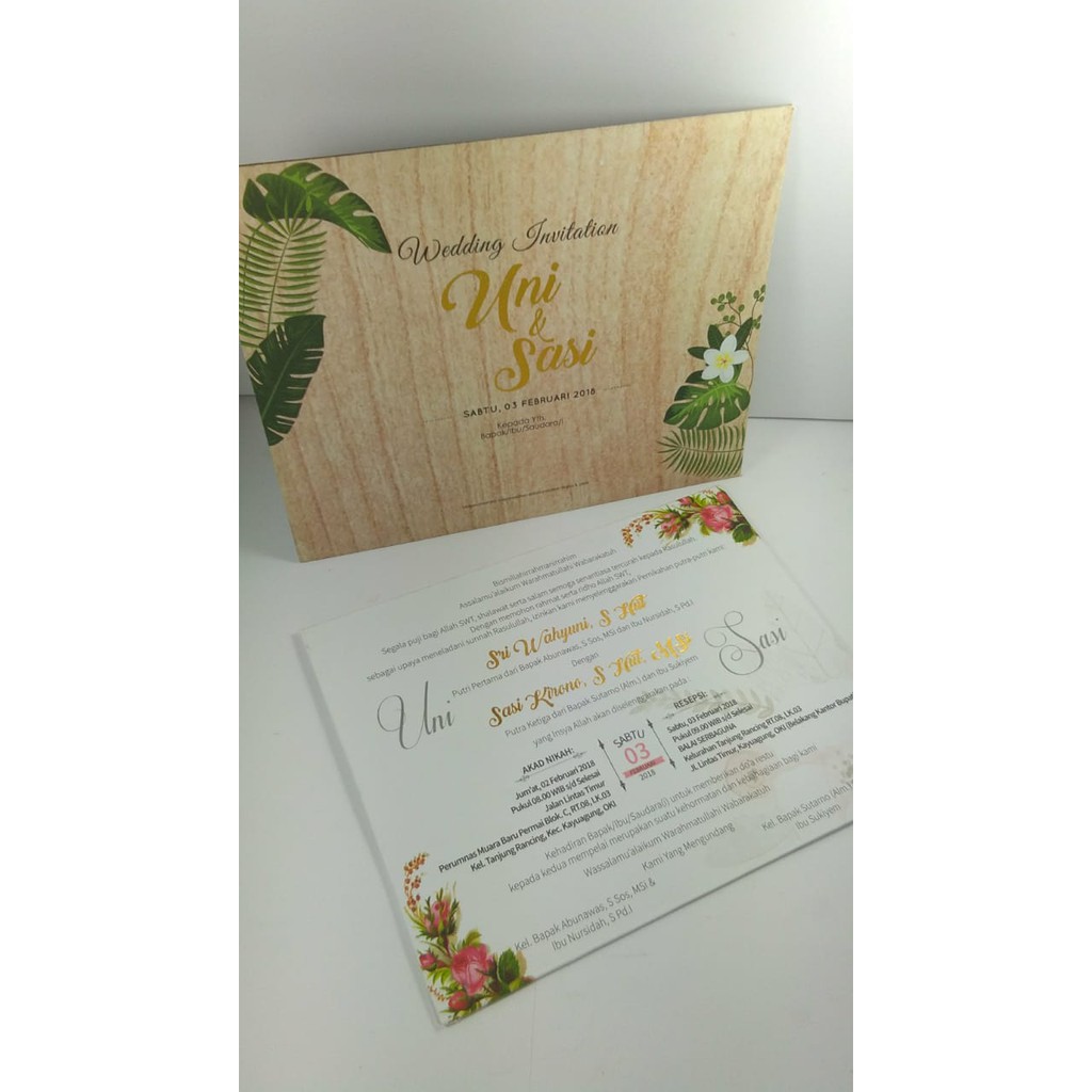 Jual Undangan Pernikahan Hard Cover Landscape | Shopee Indonesia