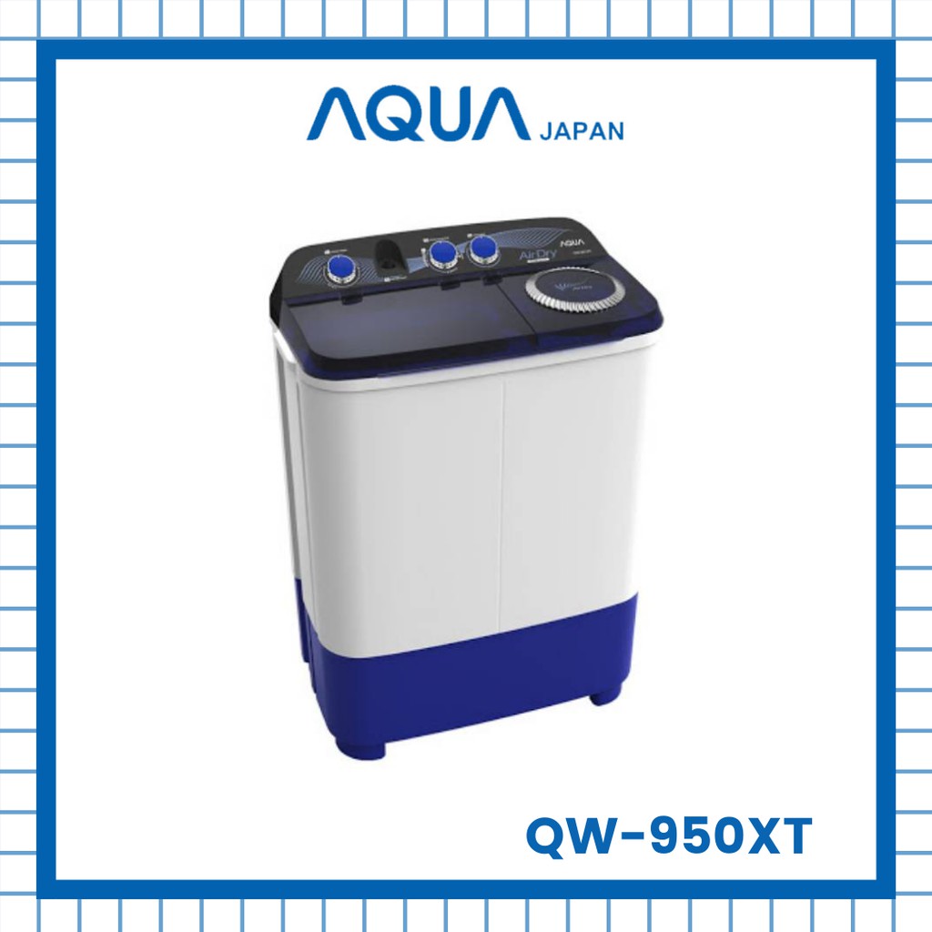 Jual MESIN CUCI AQUA QW-950XT 2 TABUNG 9 KG | Shopee Indonesia