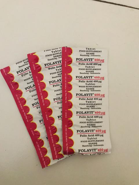 Folavit 400 mcg 1 strip isi 10 tablet - Folavit 1mg 1 strip isi 4 ...