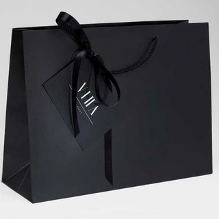 Jual Paper Bag Hitam Polos Elegant Handle Jinjing JUMBO / Papper Bag Kertas Kado Souvenir ...