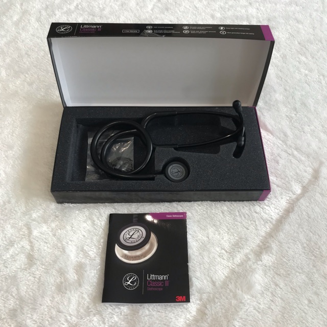 Jual Stetoskop Littmann Classic III Stethoscope Second FullBlack Hitam ...