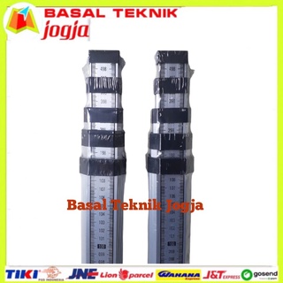 Jual Rambu Ukur Bak Ukur Survey 5 meter 5m Levelling Staff Plus Nivo ...