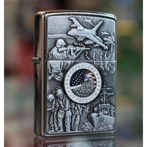 Jual Zippo Original USA 24457 Joined Forces Emblem - Stok Lengkap & Resmi | Shopee Indonesia