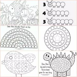 Jual KiSy.Shop 40 lbr Worksheet dot sticker lembar kerja FOTOCOPY-an ...