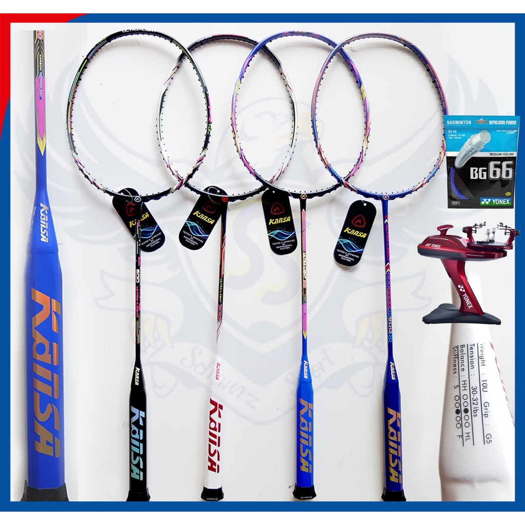 Jual Raket Badminton KANSA Ultra Light Full Carbon Super Ringan 55gr ...