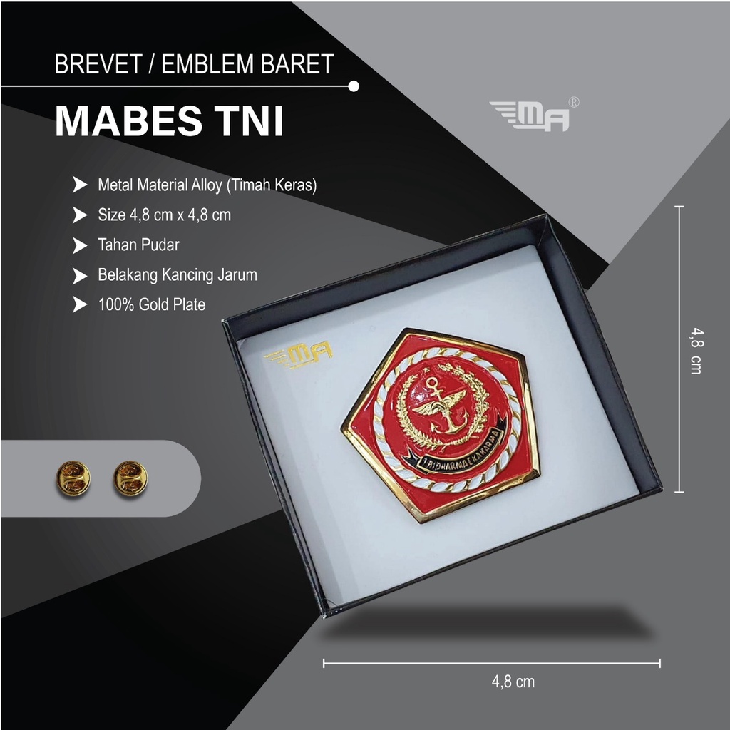 Jual EMBLEM BARET MABES TNI BRIVET BREVET MABES TNI | Shopee Indonesia