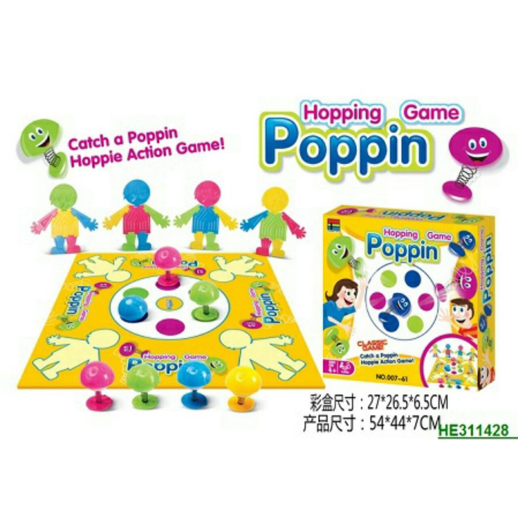 Mainan Edukasi Anak Poppin Hopping Game Funny Educational Toy | Shopee ...
