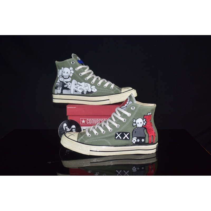 Jual CONVERSE 70S HI X KAWS GREEN Indonesia|Shopee Indonesia