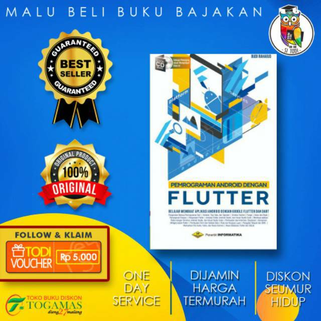 Jual PEMROGRAMAN ANDROID DENGAN FLUTTER + CD / BUDI RAHARJO | Shopee ...