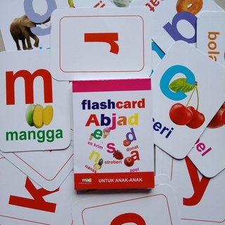 Jual Flashcard Abjad Alfabeth termurah kartu pintar bayi ABC Indonesia ...