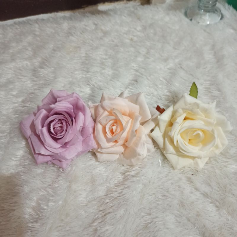 Jual kepala bunga rose mawar artificial | Shopee Indonesia