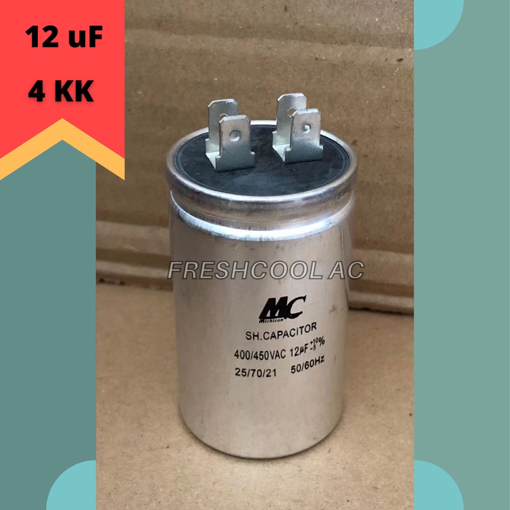 Jual KAPASITOR AC / CAPACITOR AC 12 MIKRO / 12 uF (MERK MC) Indonesia|Shopee Indonesia