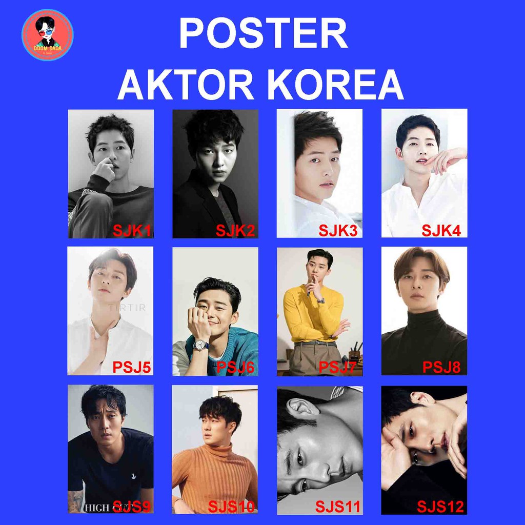 Jual Poster PARK SEO JOON / Poster SO JI SUB / Poster SONG JOONG KI ...