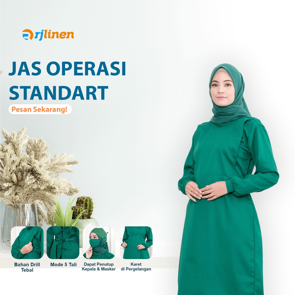 Jual Jas Operasi Standard / Baju Operasi Standard / Seragam Perawat ...