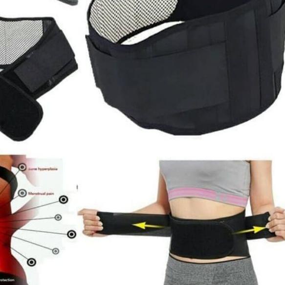 Jual SABUK KORSET TERAPI MAGNETIK LUMBAR PEMANAS PINGGANG PUNGGUNG BRACE BELT THERAPY SARAF ...