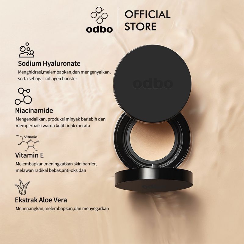 Jual 100% Original OdbO BB Serum Cushion Whitening Air cushion foundation cream [BPOM] | Shopee ...