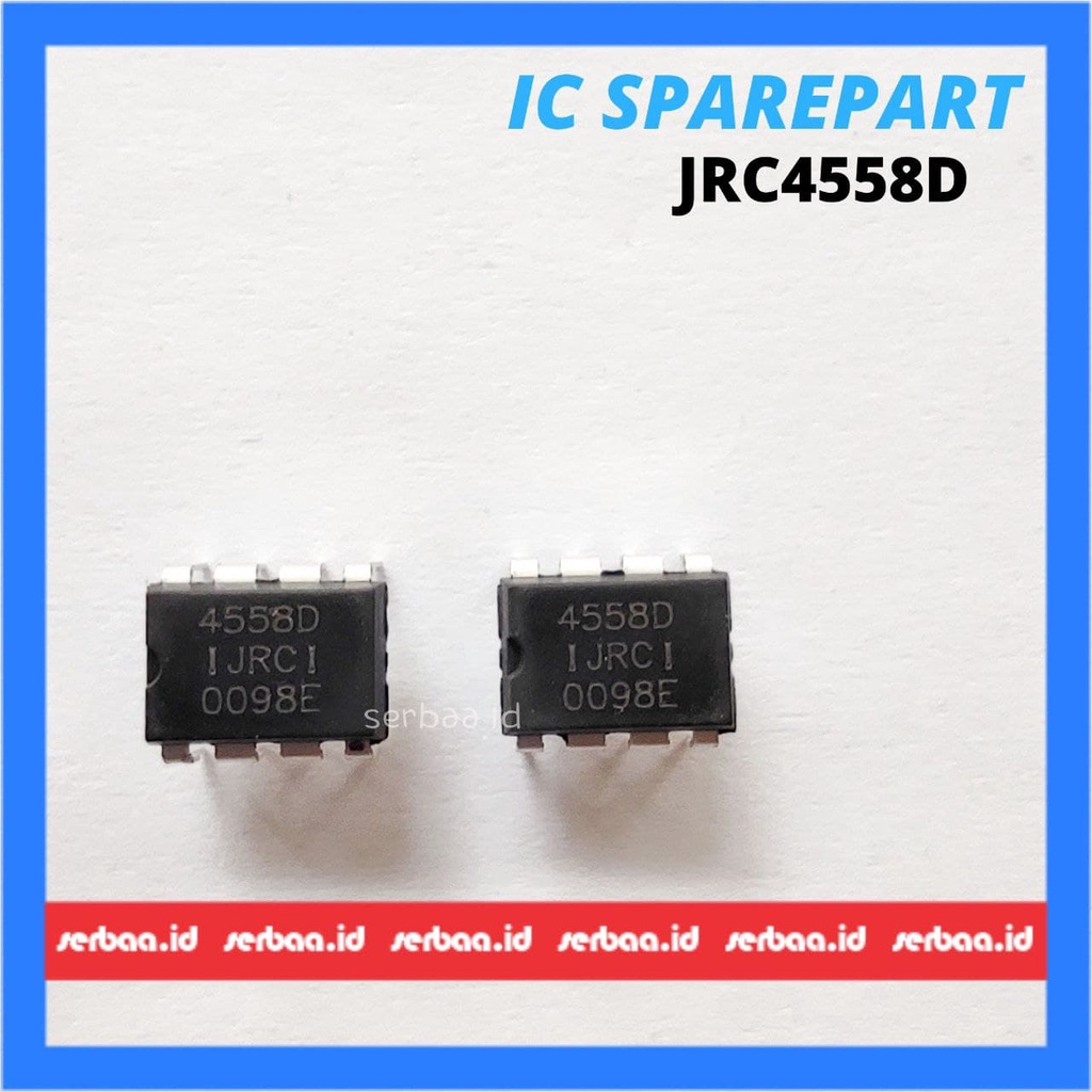 Jual JRC4558D NJM4558D JRC4558 in-line DIP-8 Dual Op Amp Amplifier IC | Shopee Indonesia