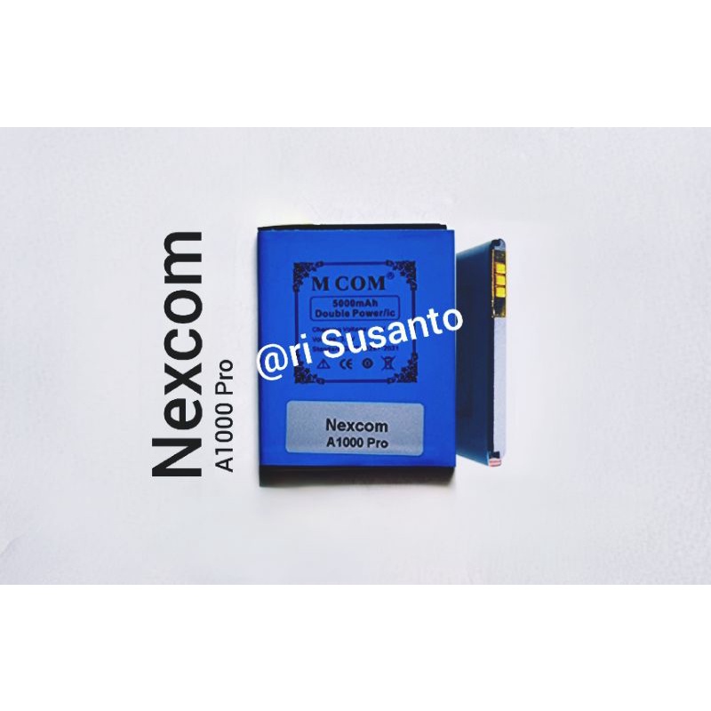 Jual Baterai MCOM for Nexcom A1000 Pro Double Power 5000mAh batere batre batrai battery | Shopee ...