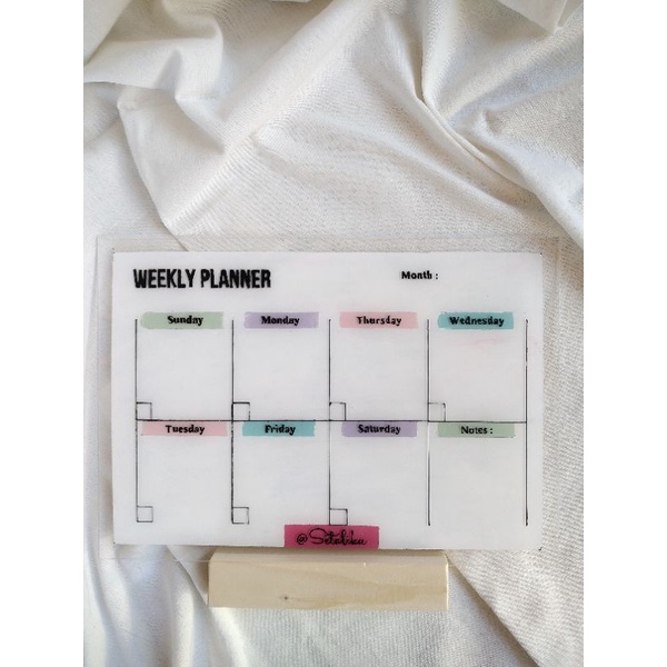 Jual Acrylic Custom Planner a4 Indonesia|Shopee Indonesia