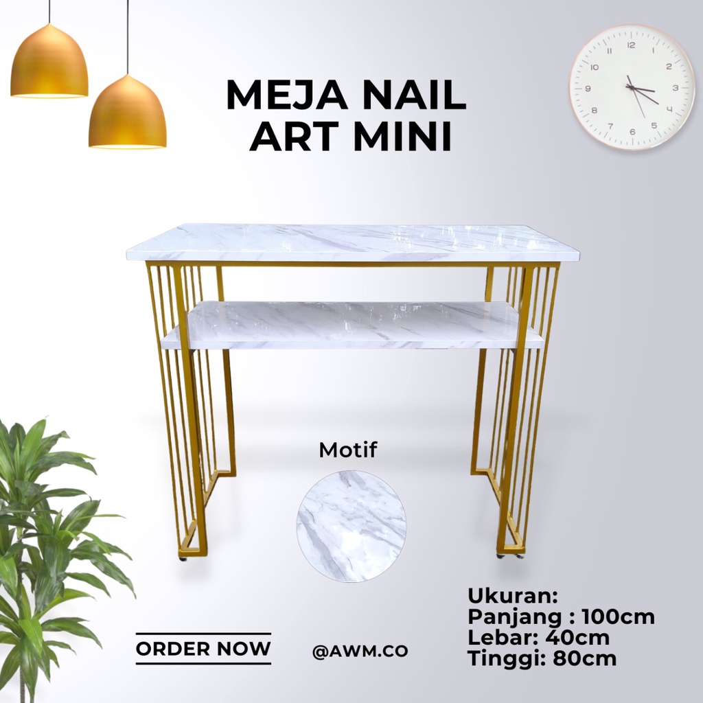 Jual Meja Nail Art Mini Furniture Ruangan Rumah Home Decoration Cafe ...
