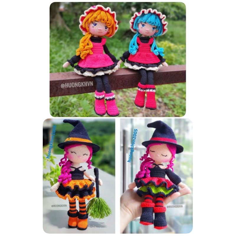 Jual {Amigurumi Crochet Pattern PDF File} Boneka Gadis Penyihir (Pola ...