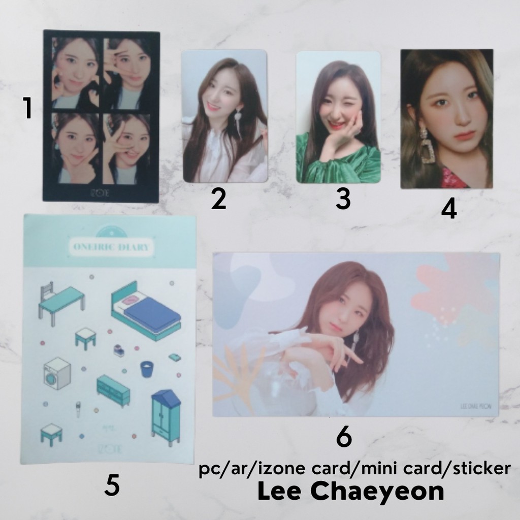 Jual PHOTOCARD/IZ CARD/MINICARD/STICKER LEE CHAEYEON IZONE - ONEIRIC DIARY/BLOOM*IZ | Shopee ...