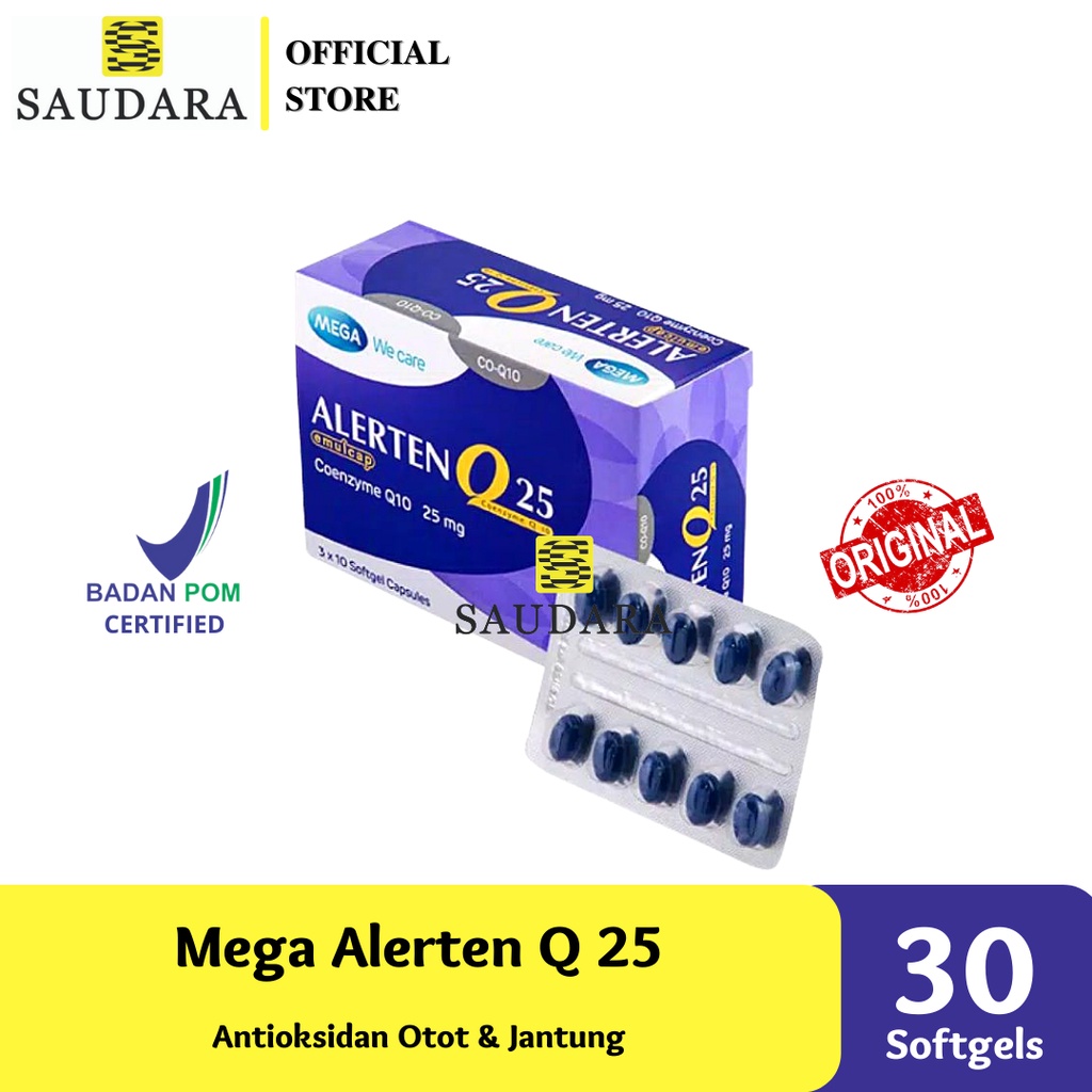 Jual Mega Alerten Q 25 (30 Softgel) | Shopee Indonesia