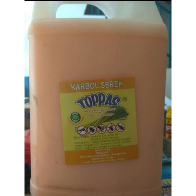 Jual Karbol Sereh Toppas 5 liter | Shopee Indonesia