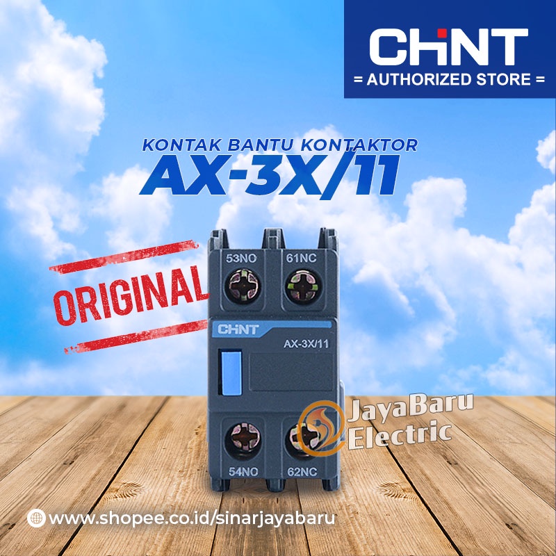 Jual Kontak Bantu Auxiliary Aux Contactor Kontaktor CHINT AX-3X/11 AX3X 1NO 1NC | Shopee Indonesia