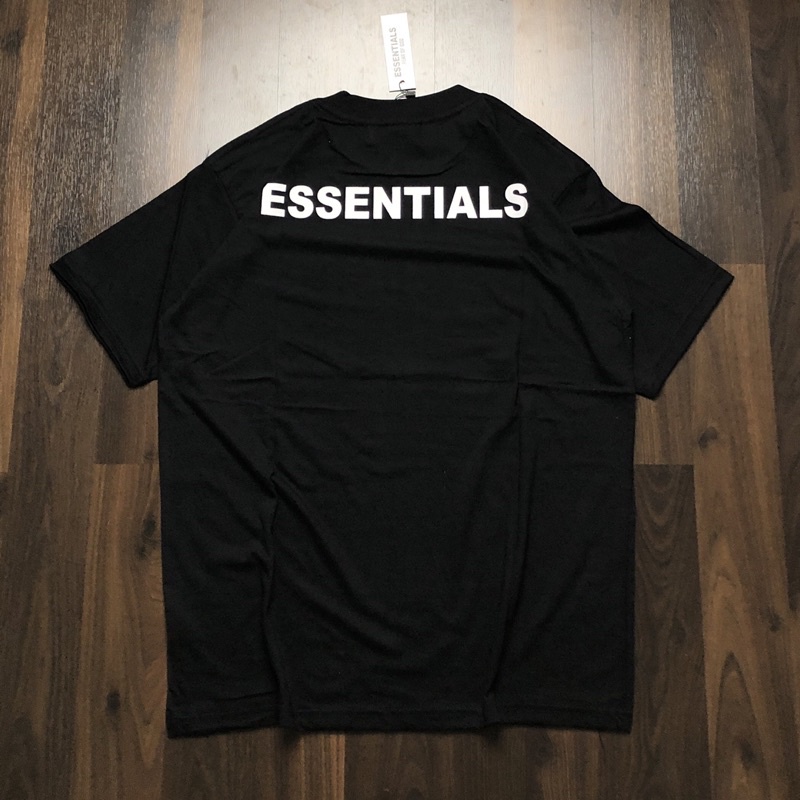 Jual KAOS ESSENTIALS - LOGO BASIC BACK HITAM FULLTAG MIRROR 1:1 ...