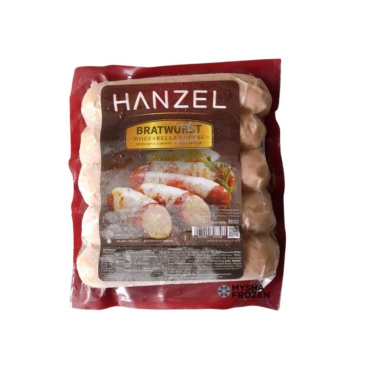 Jual Hanzel Sosis Bratwurst Mozzarella Cheese 360gr | Shopee Indonesia