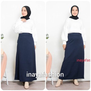 Jual Rok Kerja Panjang Hitam Rok A Line Bahan Formal Kantor / Rok ...
