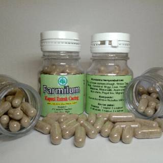 Jual kapsul cacing obat tipes paling ampuh 100% ORI Murni murah isi 50 ...